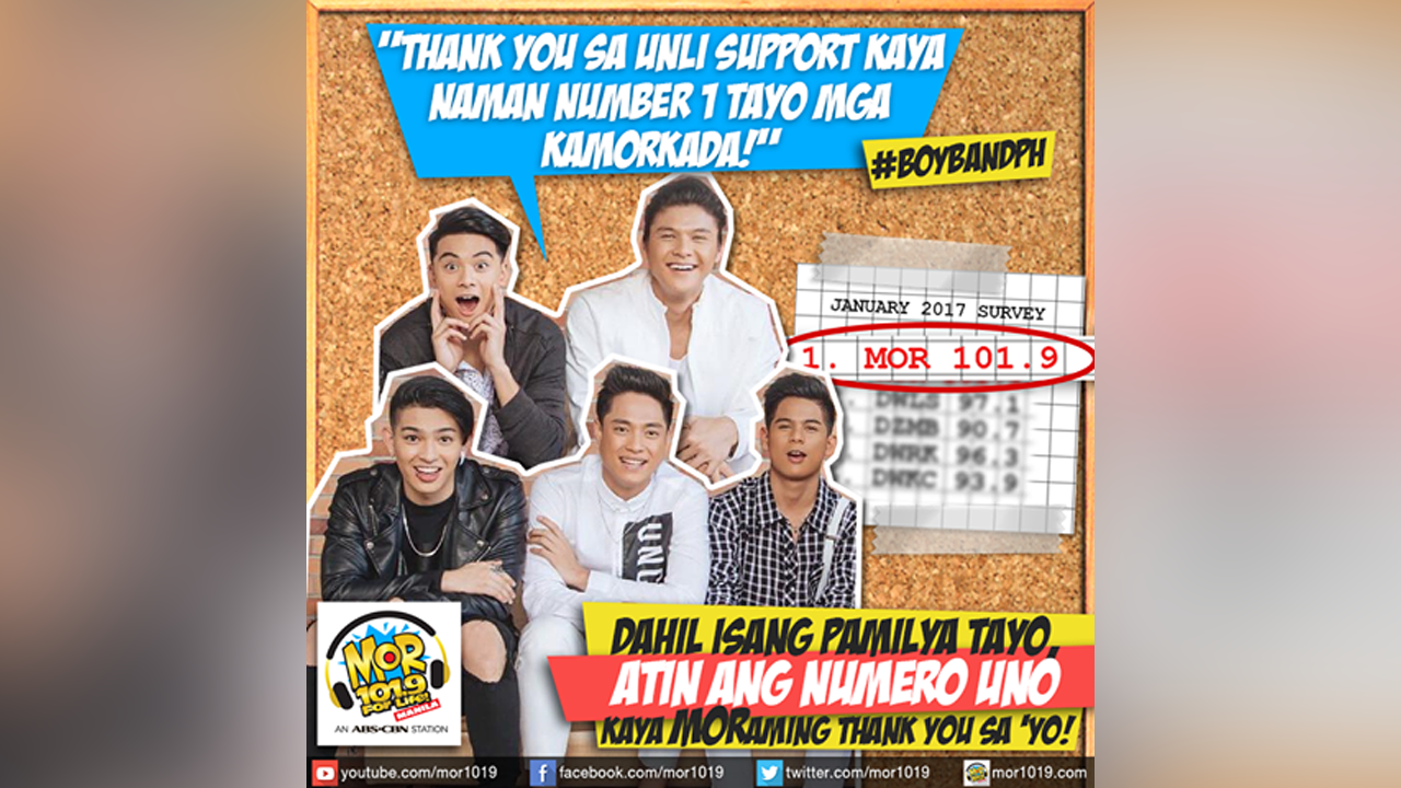 MOR 101.9 is Officially The Number 1 Station Per Survey 2017 | Radio ...